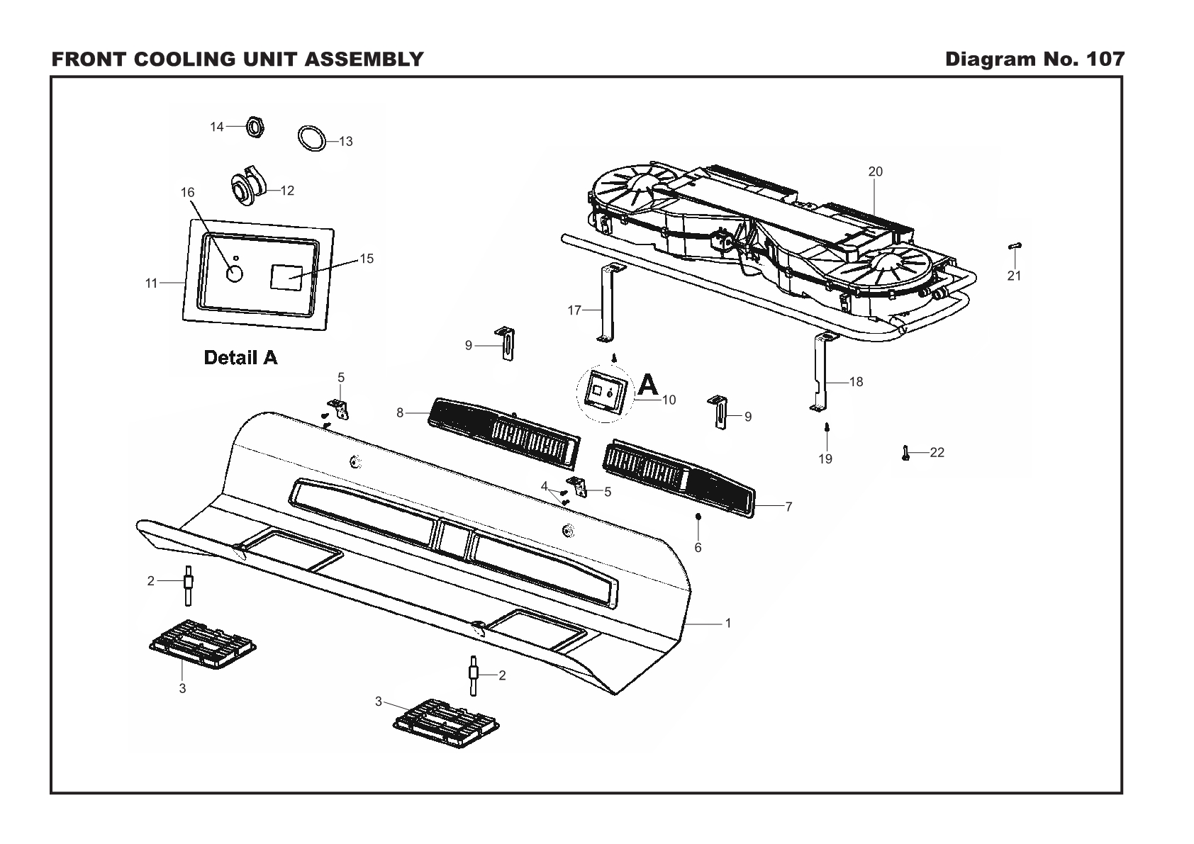 Guniune Spare Parts For Ac Assembly Front Cooling Unit Assembly Online ...