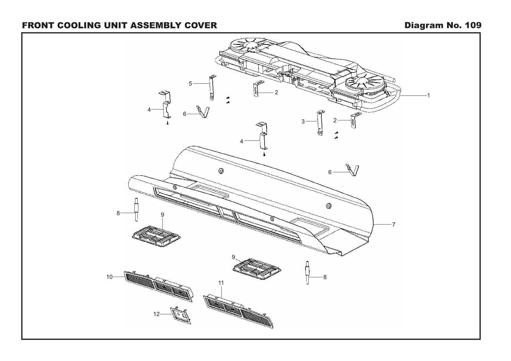 Guniune Spare Parts For Ac Assembly Front Cooling Assembly Cover Online ...