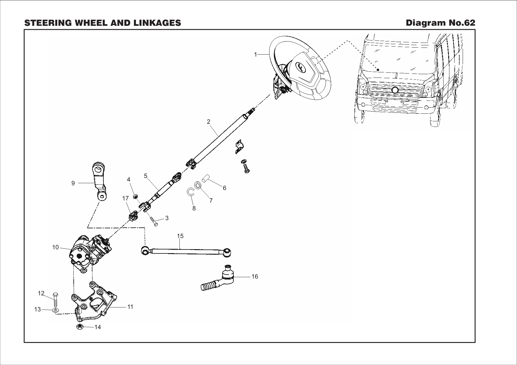 Guniune Spare Parts For Steering Assembly Steering Whhel And Linkages ...