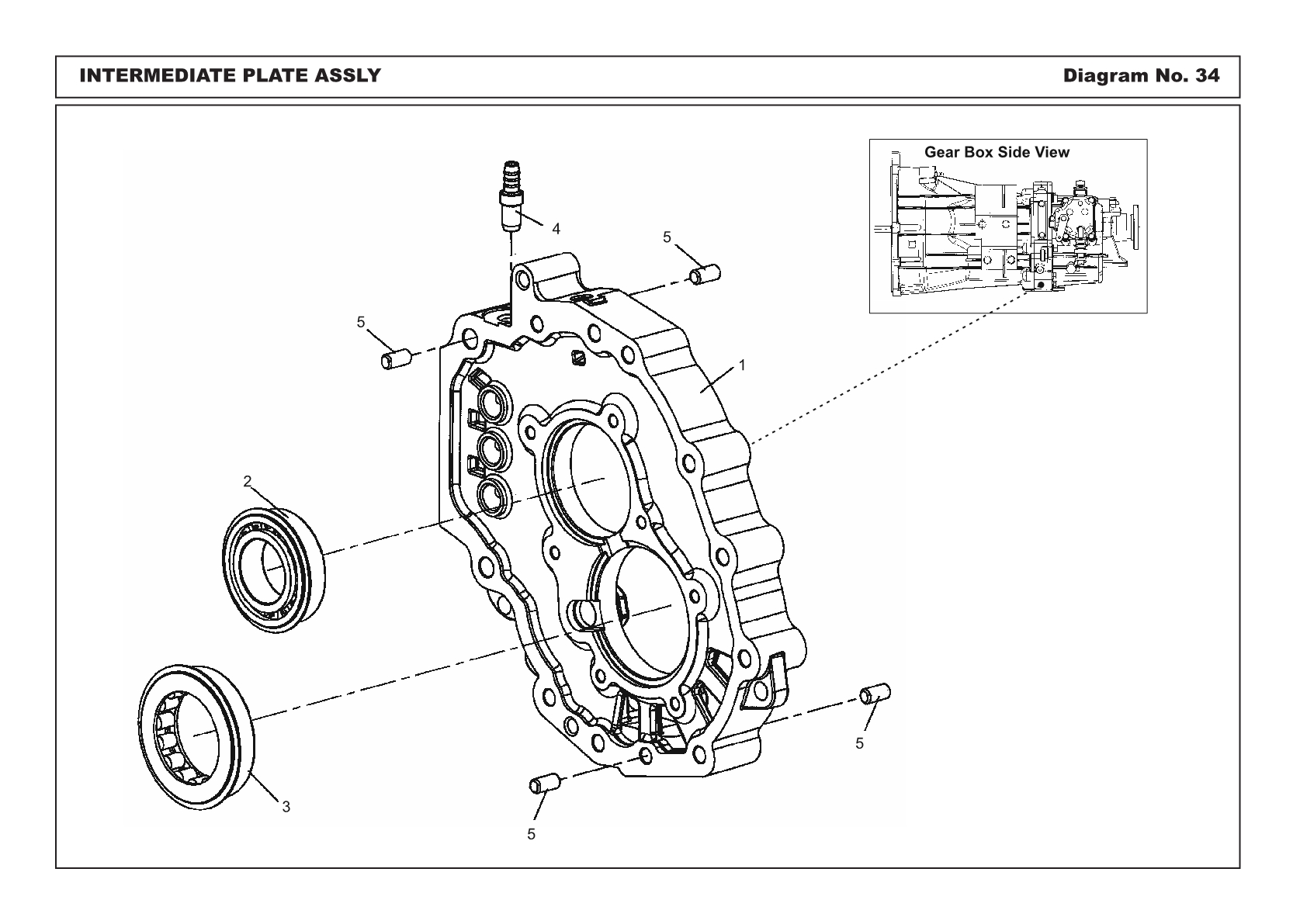 Guniune Spare Parts For Clutch & Gear Box Intermediate Plate Assly ...